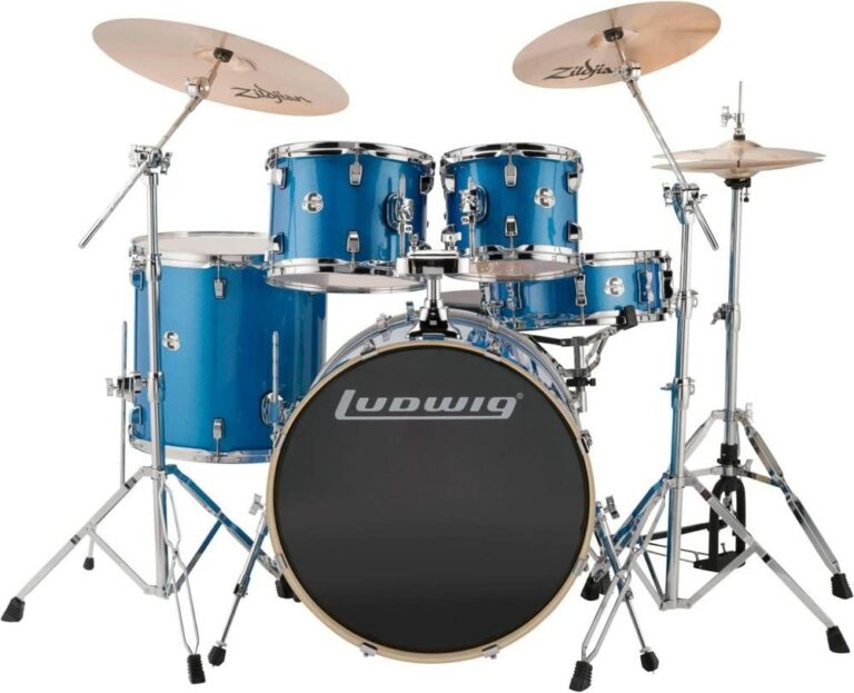 Ludwig Element Evolution 5-Piece Drum Set Blue Sparkle – Jax Guitar Store