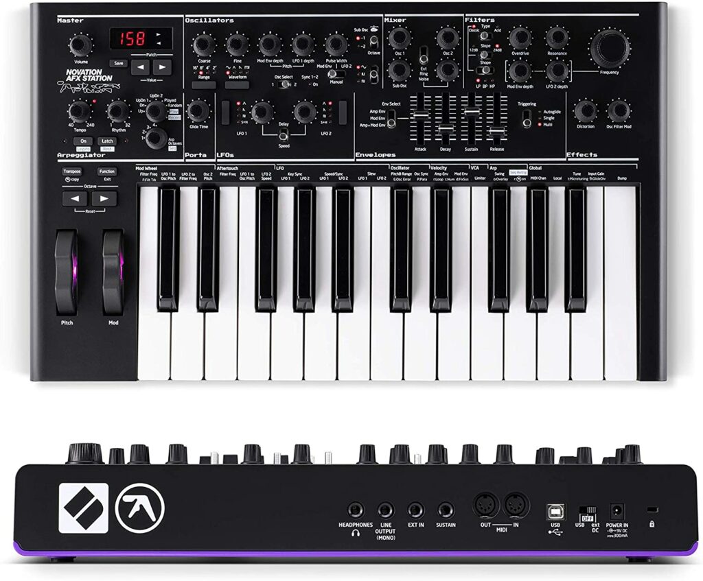 Novation AFX Station Analog Monosynth – Jax Guitar Store